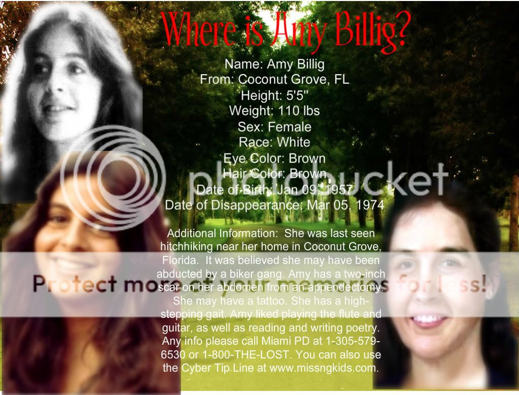 FL - FL - Amy Billig, 17, Coconut Grove, 5 March 1974 | Page 7 | Websleuths