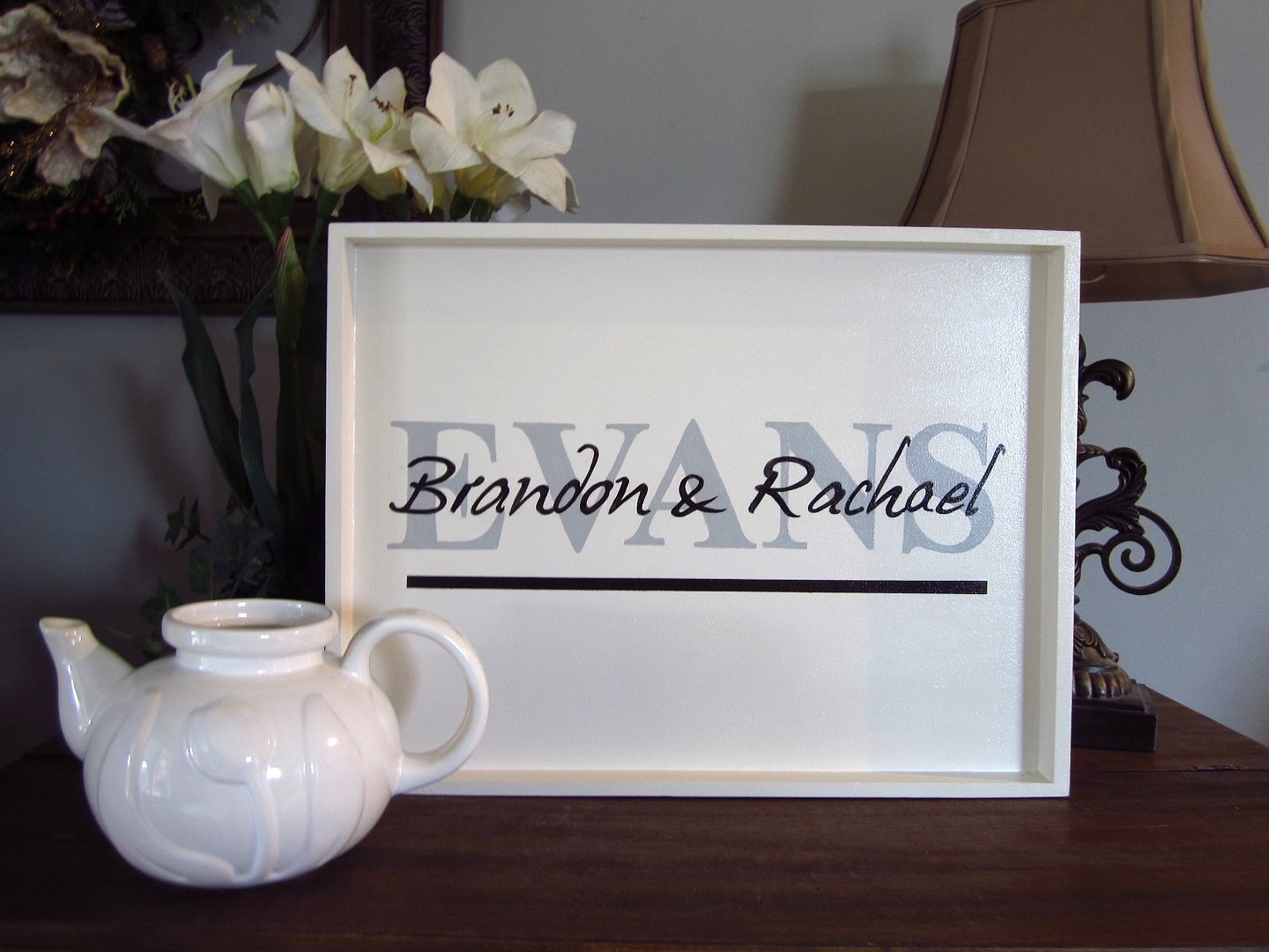 DIY Personalized Serving Tray | Home Staging In Bloomington Illinois